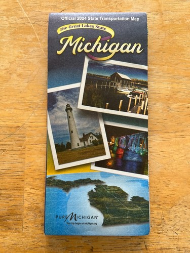 MICHIGAN Official State Transportation Highway MAP (2024) Road Travel ...