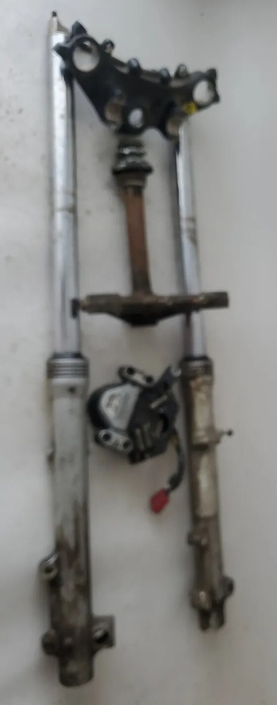 1981 HONDA CB750C FRONT END FORKS CB 750C 750C CB750 C TRIPLE TREE TOP ...