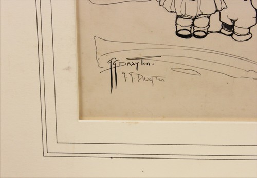 GRACE DRAYTON- NY Illustrator-2 Signed Mixed Media Paintings-Children ...