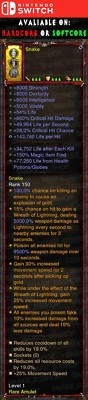 Diablo 3 Nintendo Switch - PRIMAL Modded 8k Amulet - Snake - Life ...