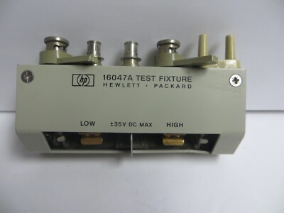 Hewlett Packard HP 16047A Test Fixture - Axial Radial Components | eBay