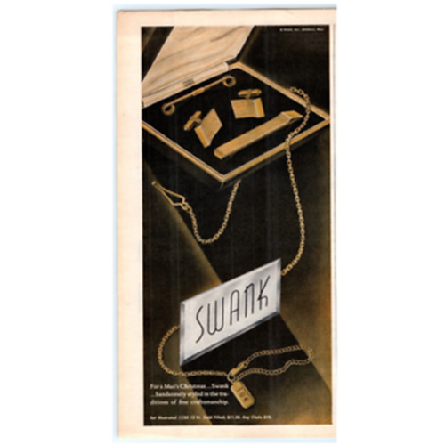 1944 Print Ad Swank Cufflink Set For a Man's Christmas Fine ...