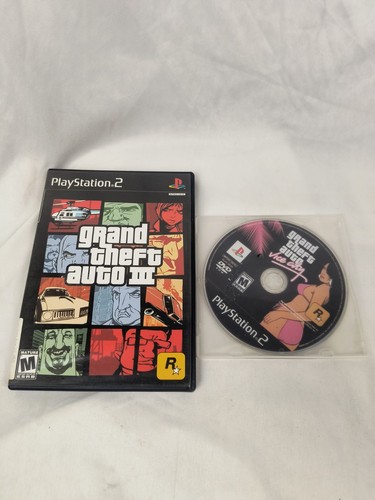 GTA PS2 GAME lot bundle Grand Theft Auto 3 + Vice City PlayStation | eBay