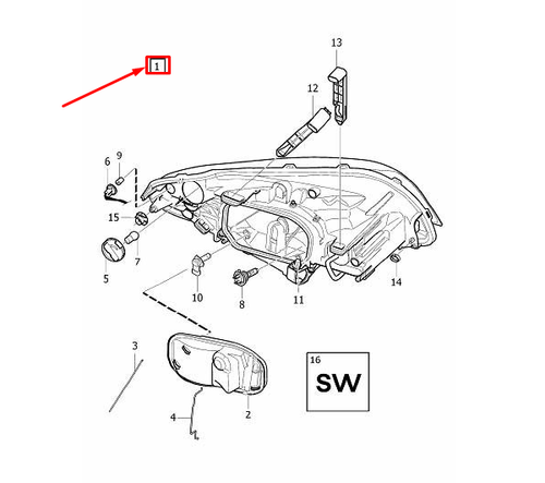 Phare avant gauche VOLVO XC60 LHD 31395466 NEUF ORIGINE | eBay