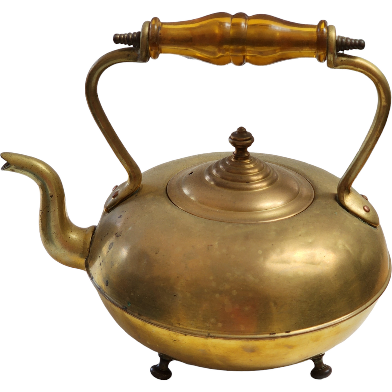JCB James Clews Birmingham Antique Brass-Footed Teapot/Kettle | eBay