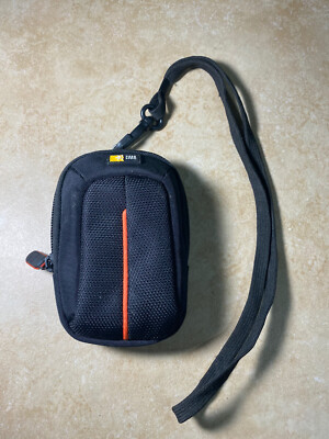Case Logic Small Camera Case Black And Orange W/ Belt Loop And Lanyard ...