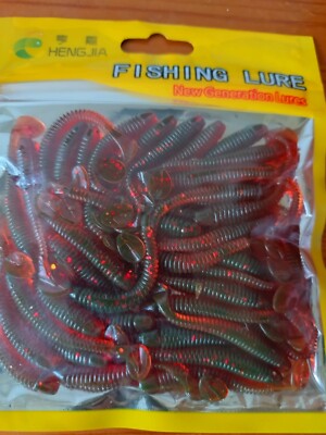 Drop Shot Fishing Lures Pike Perch Trout Soft Rubber Worm Fishing Baits ...