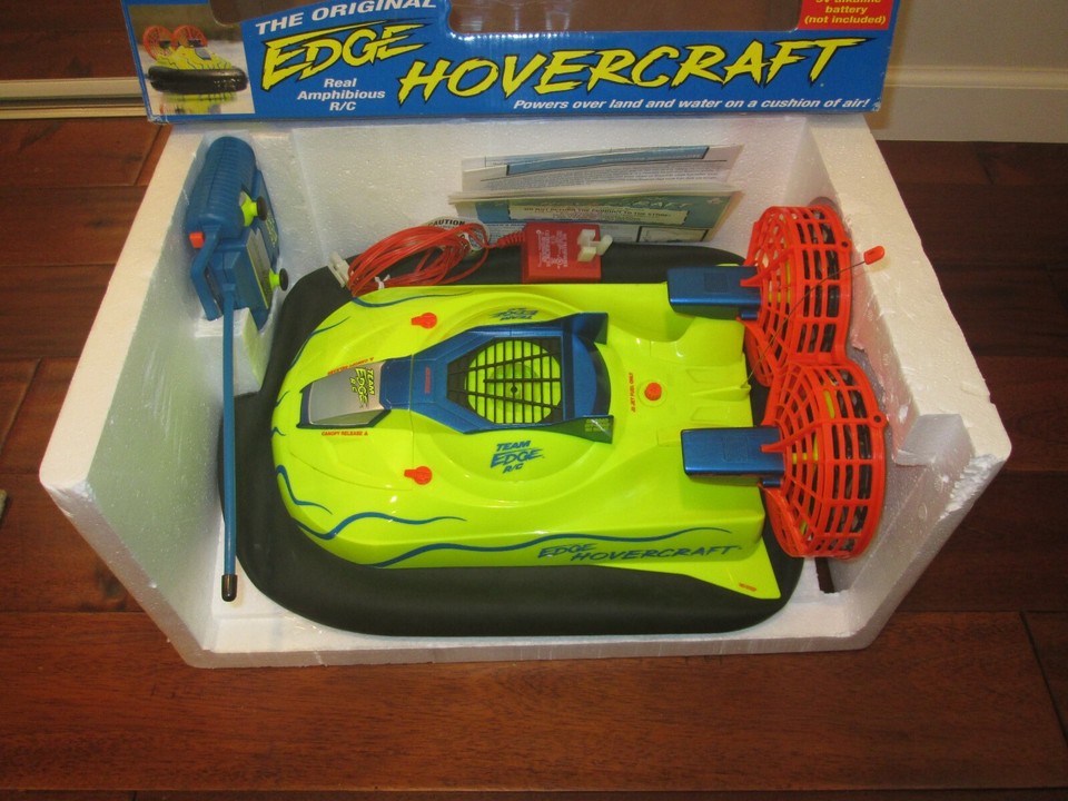 RARE Taiyo Edge Hovercraft RC w/Remote 49MHz 9.6v (2001) NEW OPEN BOX ...
