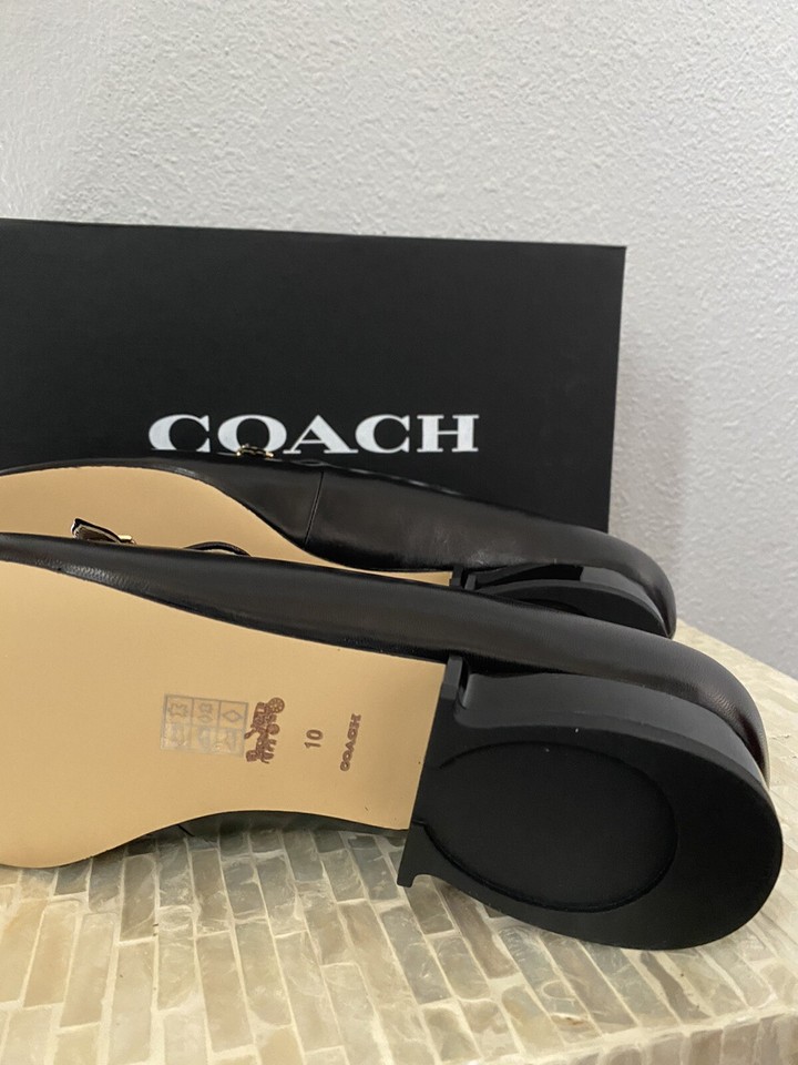 Coach Shoes Isabel Loafer Leather upper Black Size 10 B | eBay