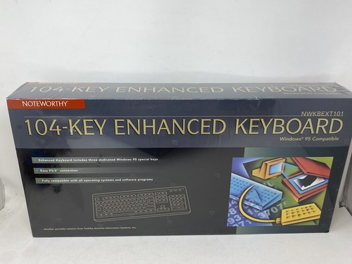 Vintage NoteWorthy 104 key windows 95 compatible Enhanced Keyboard ...