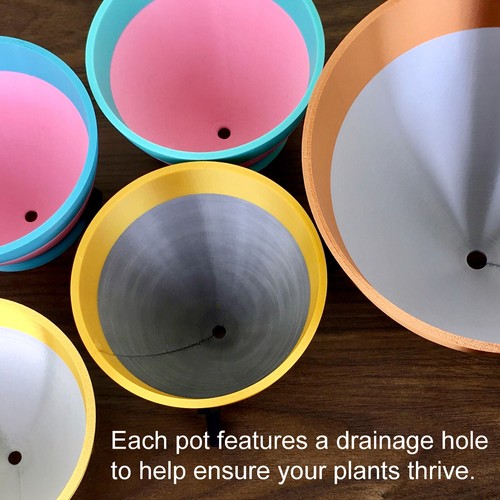 Bullet Pot Planter Atomic Age MidCentury Modern Decor Rocket Office ...