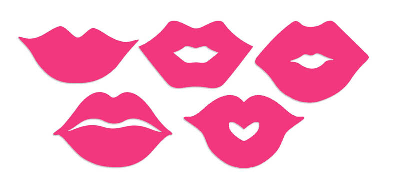 Lip Cut Outs Printable