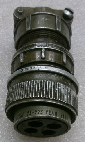 ITT CANNON BENDIX VEAM 22-22 4-Pin Circular Socket Connector Shell Kit ...