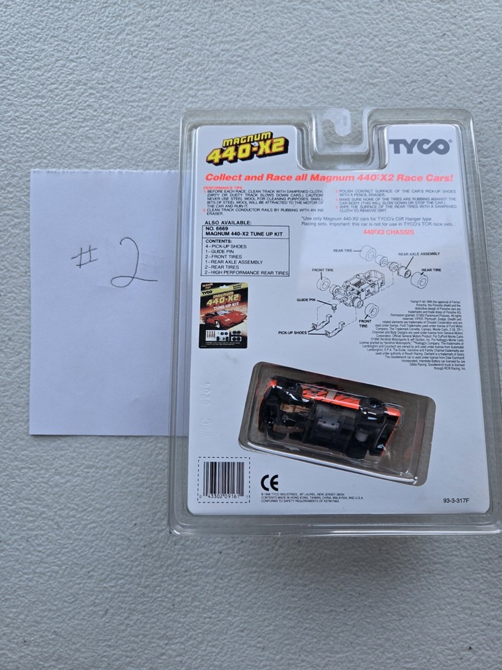 Tyco 440x2 DieHard #1 HO Slot Car NASCAR sealed on card | eBay
