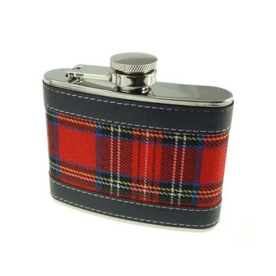 Scottish 4oz Hip Flask – Royal Stewart Tartan with Black Trim, HF1004 ...