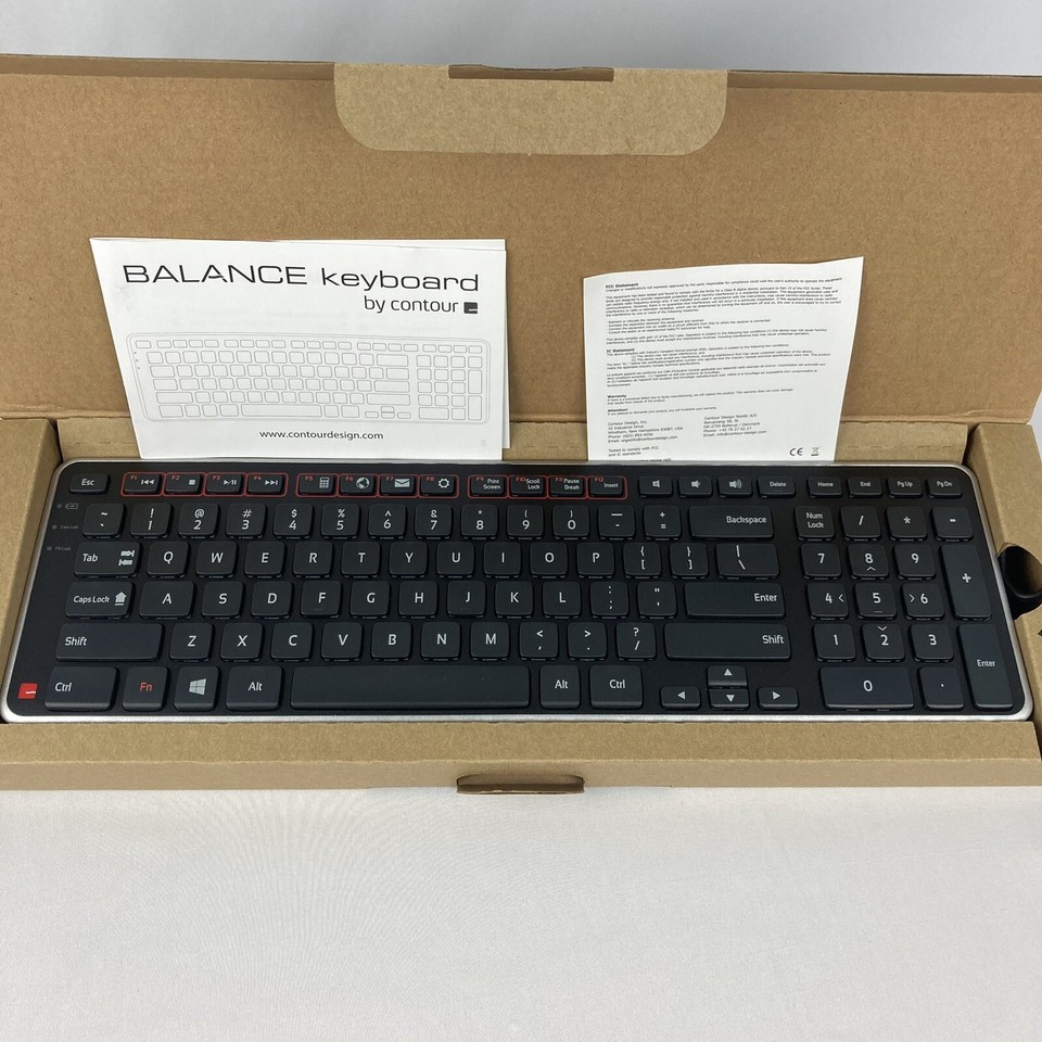 Contour Design Balance Wireless Keyboard Ergonomic Computer Keyboard ...
