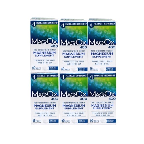 6 Pack Magox 400 Magnesium Oxide Dietary Supplement 60 Tablets Each | eBay