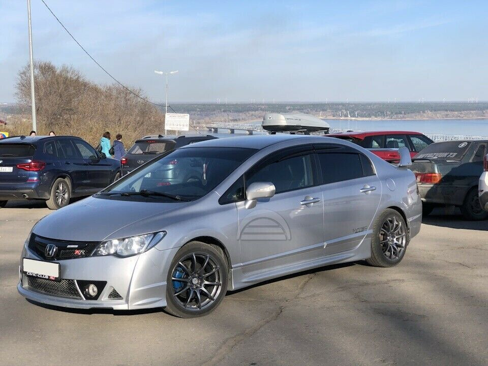 Side Skirts Mugen Style for Honda Civic sedan 8th gen 05-11 Body Kit ...