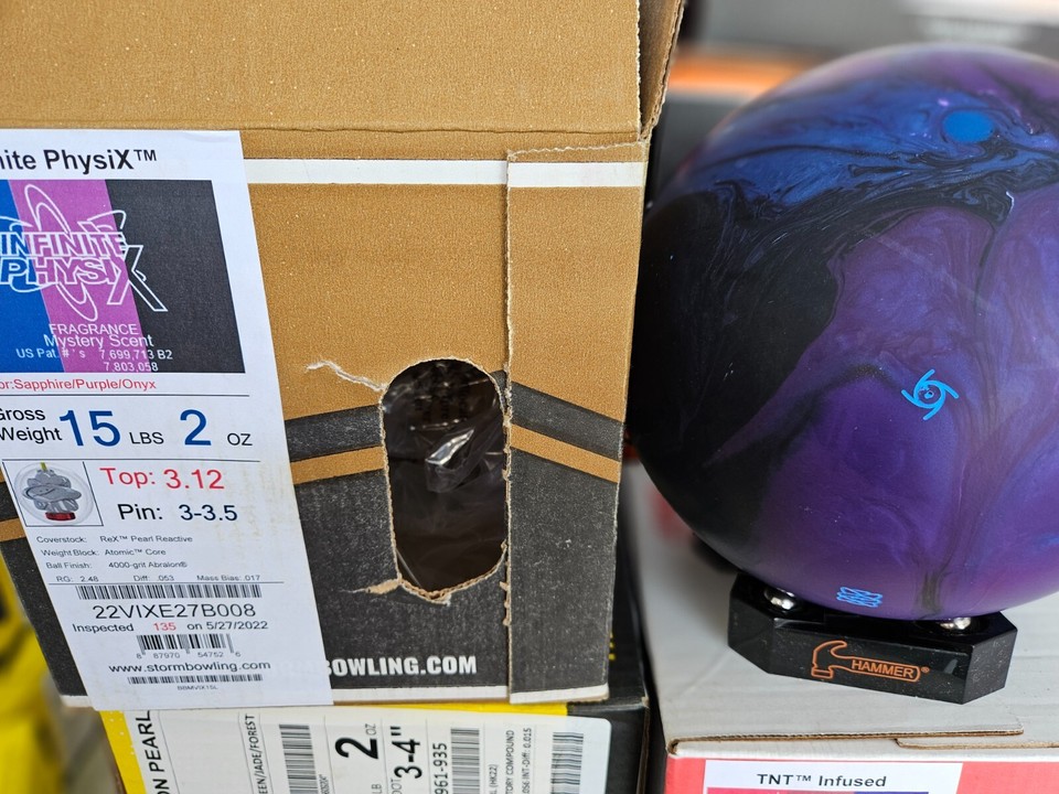 [15.2oz/Top 3.12oz/Pin 3-3.5] New Storm Infinite Physix Bowling Ball ...