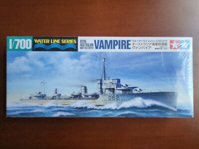Tamiya 1/700 Waterline Series No.910 Australian Navy Destroyer Vampire ...