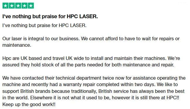HPC LASER LS3040 50W CO2 DESKTOP LASER ENGRAVING & CUTTING MACHINE ...