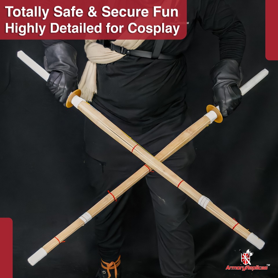 Kendo Shinai Bamboo Practice Katana Sword 44" Training Samurai Martial ...