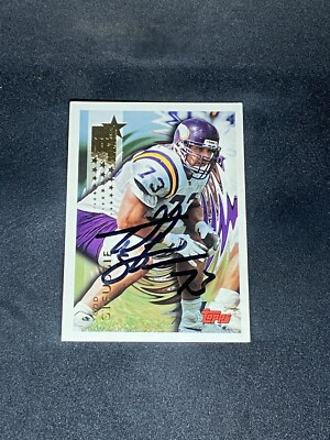 Todd Steussie 1994 Topps #564 Minnesota Vikings Auto Autographed Signed ...