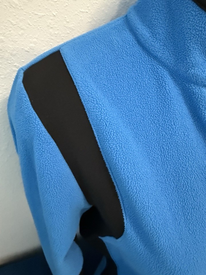 Under Armour Jacket Women's S Blue Black Full Zip Polyester Fleece Mock ...