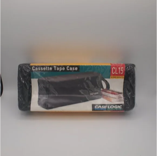 Case Logic Cassette Case CL-15 Black & Green w/ Catalog Inserts Vintage ...