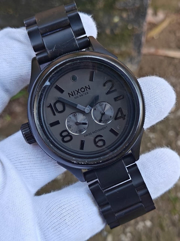 Nixon Battle Station The October Tide Men's 48MM Swiss Made Chronograph ...
