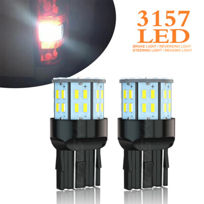 3157 3057 LED Reverse Backup Light Bulbs white Super Bright Plug&Play ...