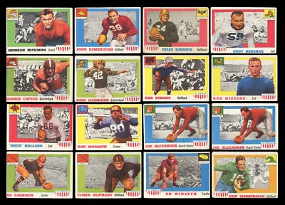 1955 Topps All American Football 32 Total 6 Nile Kinnick Centered G ...