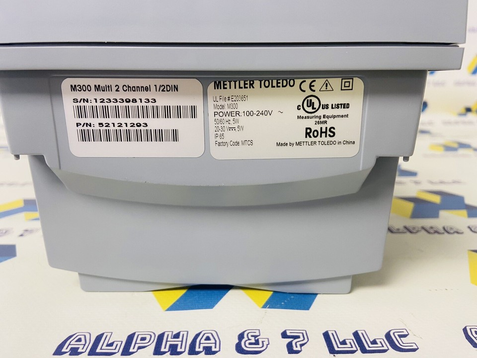 Mettler Toledo M300 Multi 2 Channel Transmitter w/ InPro 7000-VP ...