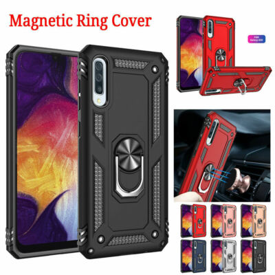 Armor Shockproof Ring Stand Phone Case For Samsung A20E A40 A50 A70 A10 ...