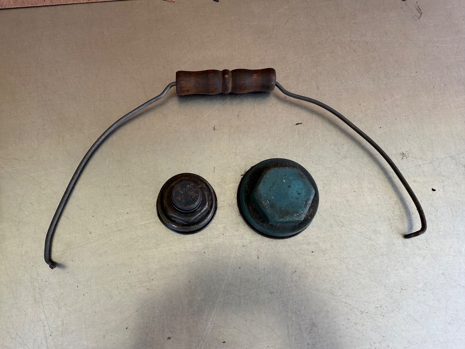 Vtg. Gas Or Oil Can Cap Or Spout For -5 Gallon Container With Wood ...