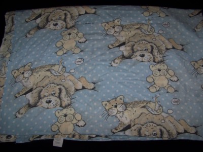 Snatch Dog & Friends Bed Sheet Vintage Twin Flat 1987 Sue Hall ...