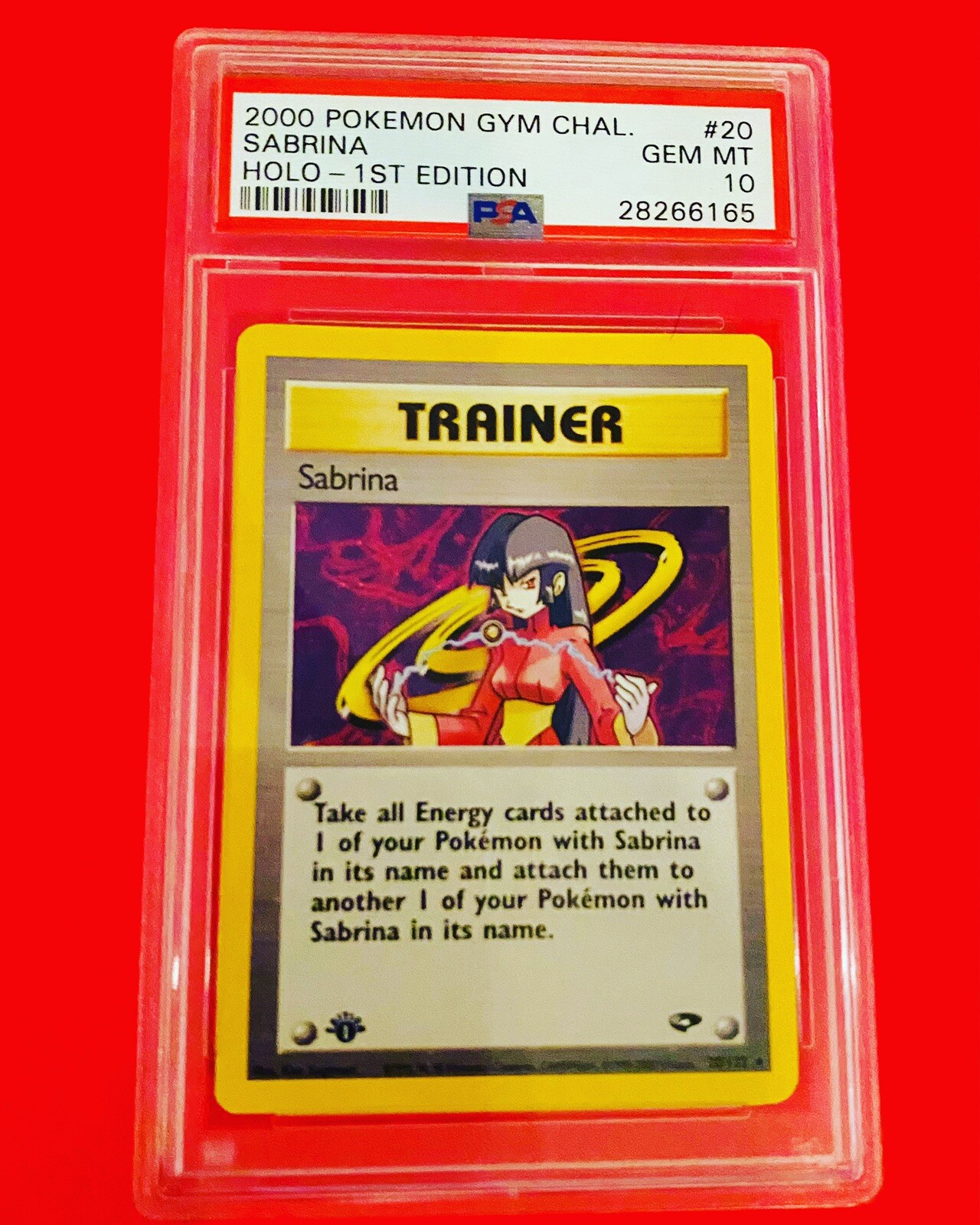 Pokémon TCG Sabrina Gym Challenge 20/132 Holo 1st Edition Holo Rare for ...