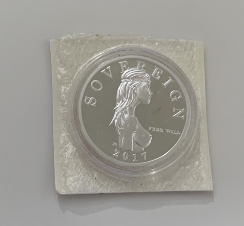 2017 Sovereign Free Will Fine Silver Proof Round Coin #133 Of 500 Rare ...