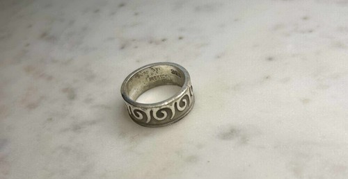 Vintage Taxco Mexico Sterling Silver Ring 925 Swirl Design TA-58 ...