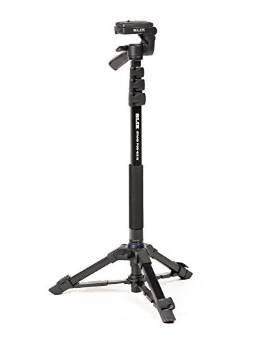 SLIK monopod and simple tripod stand pod GX-N 4-stage lever rock type ...