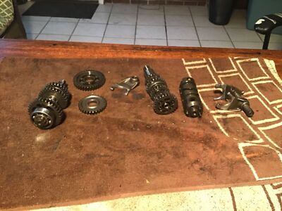 1999 Honda XR100 XR100R complete transmission tranny gears shift forks ...