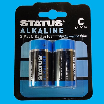 2x Heavy Duty 1.5v C LR14 Battery Batteries Suitable for Torches Toy ...
