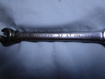 NASA 1967 Line Wrench 7/16" and 3/8" USA 7" Long | eBay