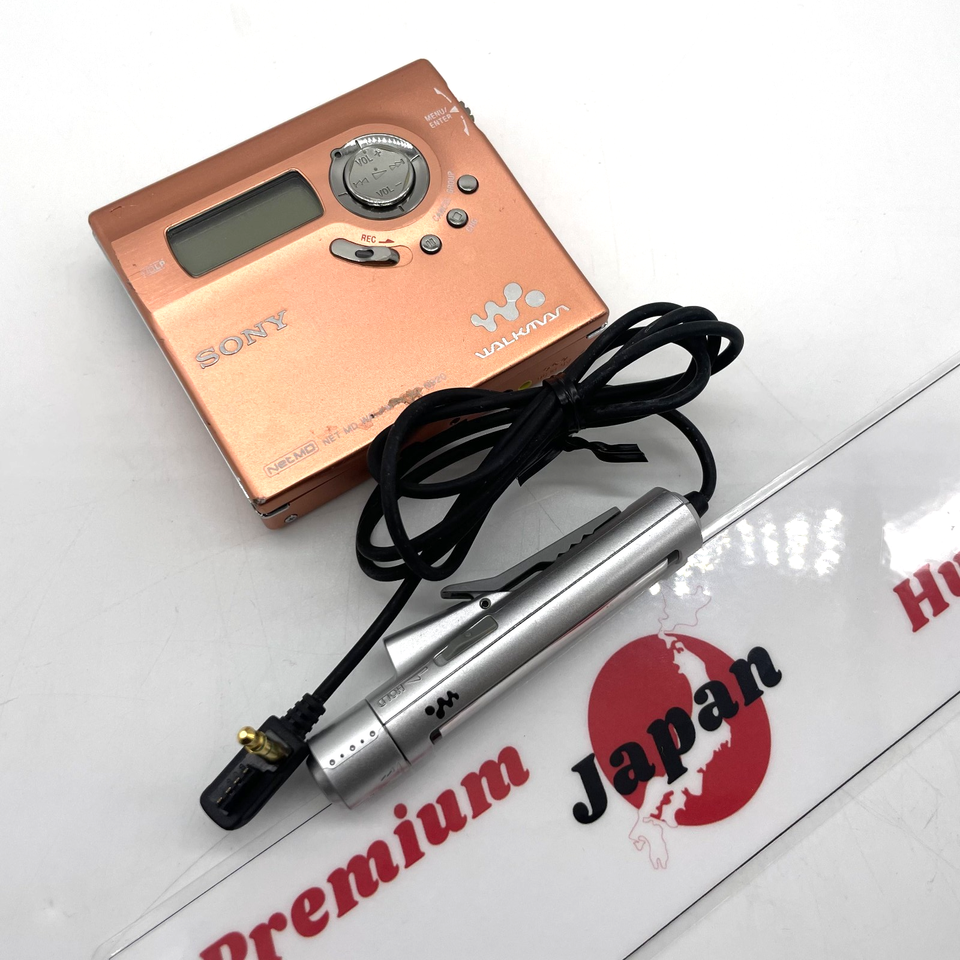 Sony MZ-N920 MD Walkman MiniDisc Recorder Orange w/ Remote Tested Japan ...