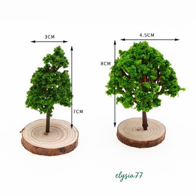 20PC Miniatures Lot with Base Trees HO/OO Scale Garden Plants Railway Scenery | eBay UK