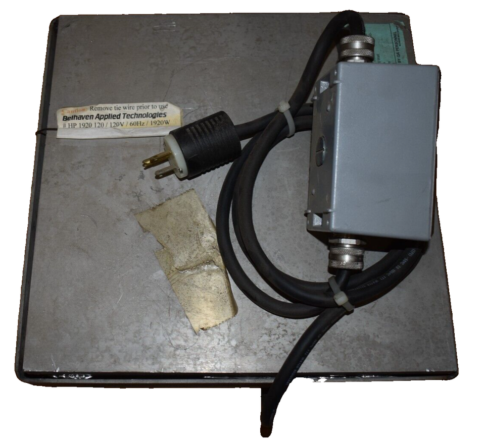 Belhaven Part# 1920 Industrial Grade SS Hot Plate 12" X 12" 120V 60Hz ...