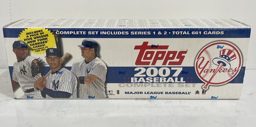 2007 Topps Baseball Complete Sealed Factory Set + 5 Unique Yankee Cards ...