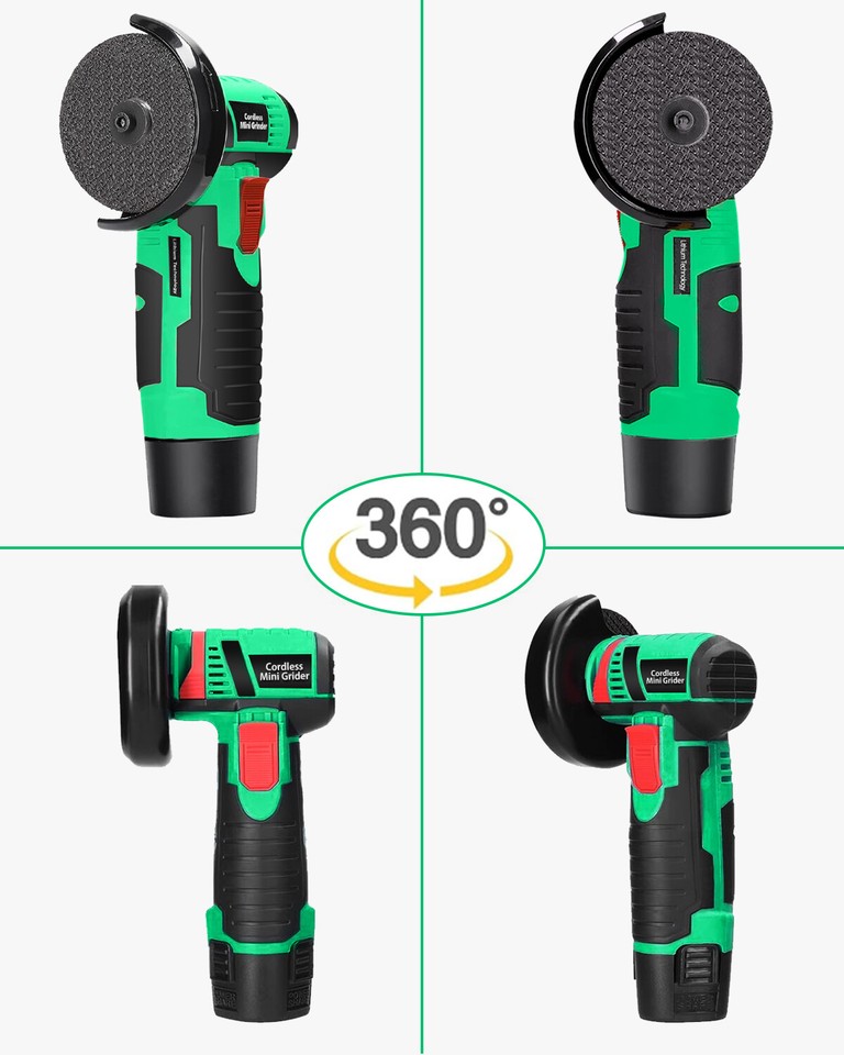 12V Mini Cordless Angle Grinder Handheld Polishing Grinding Machine ...