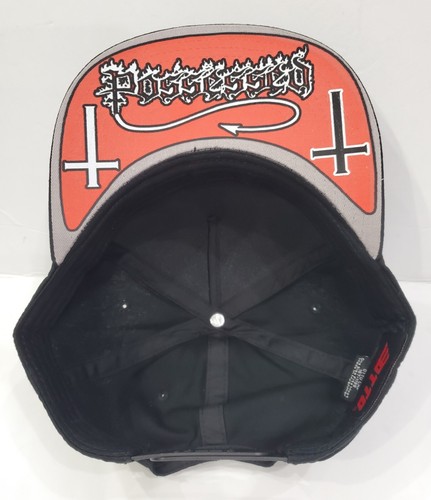 Metal Head Black Death Thrash Colors White Posessed Cross Snapback ...