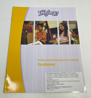 SRA Imagine It! Professional Development Guide: Vocabulary- Teacher Material K-6 | eBay